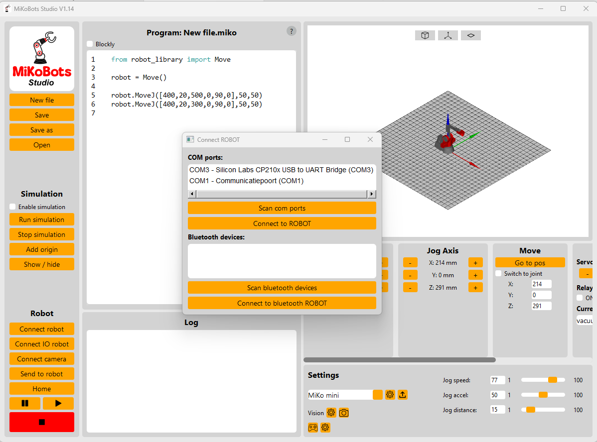 Setup a MiKo robot – MiKoBots